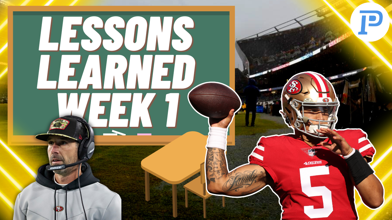 2022 Lessons Learned - Week 1 NFL - PlayerProfiler
